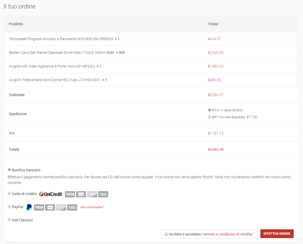 Asit Online Store - Guida Utente